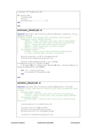 Genetic Algorithm PDF