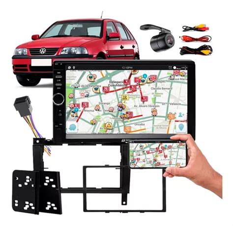 Central Multimídia Gol G3 2002 2003 2004 Moldura Câmera Ré