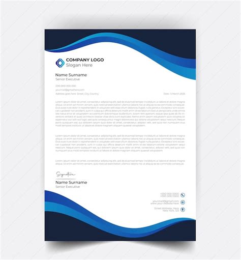 Premium Vector Vector Corporate Professional Letterhead Document Design