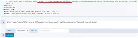 Not Escaping Special Characters In Query Text Edit Mode Influxdb Grafana Labs Community Forums