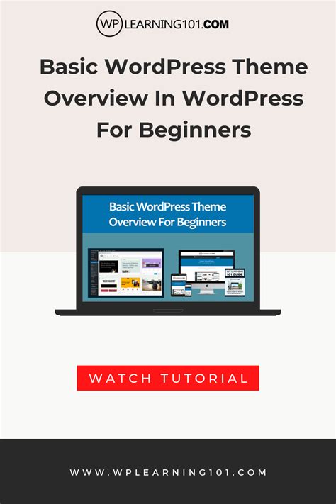 Basic Wordpress Theme Overview For Beginners Step By Step Tutorial