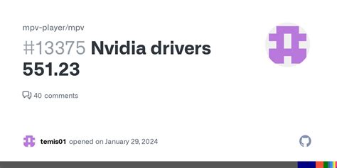 Nvidia Drivers 55123 · Issue 13375 · Mpv Playermpv · Github