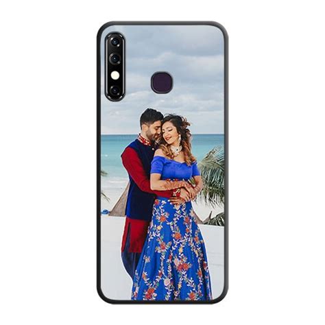 Buy Full Single Pic Upload On Space Black Personalized Soft Matte Phone Covers Infinix Hot