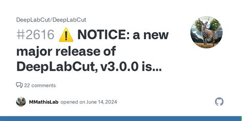 ⚠️ notice a new major release of deeplabcut v3 0 0 is pending we