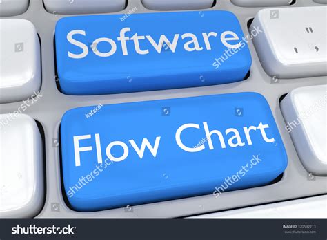 Render Illustration Computer Keyboard Print Software Stock Illustration