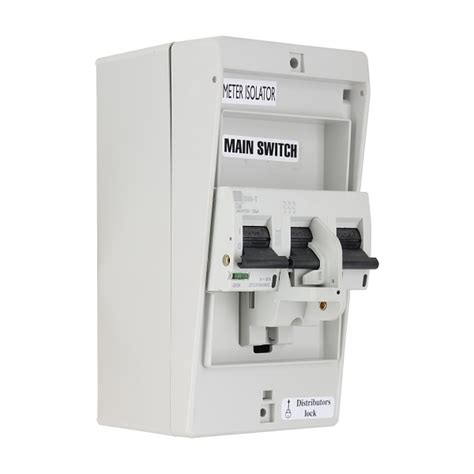 Nhp Din T Meter Isolator Pole Cover 4 Way Surface And 3pole 100a 10ka