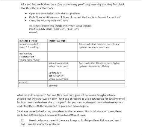Solved Concurrency Exercises Exclusive Locking Observe The