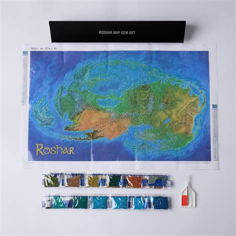 Roshar Map Gem Art Dragonsteel Books