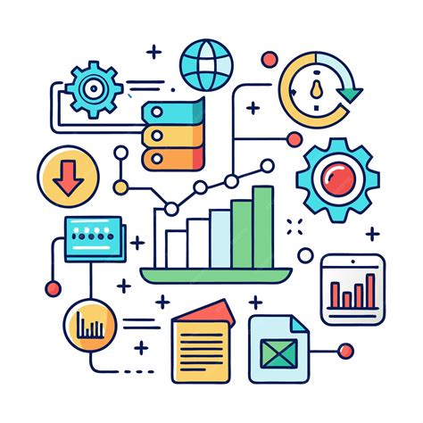 Data Analysis And Marketing Concept With Connected Icons Charts And