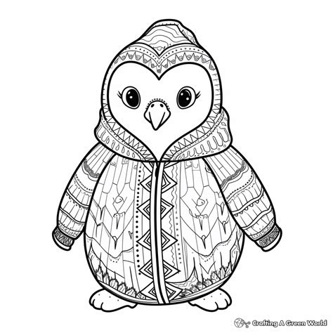 Free Printable Penguin Coloring Pages For Adults