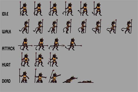 Free Pixel Minotaur Sprite By Free Game Assets Gui Sprite Tilesets