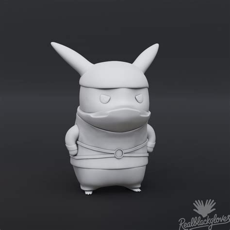 💀 Pretend Team Skull Pikachu 13sm P・ 3d File For 3d Printing・cults
