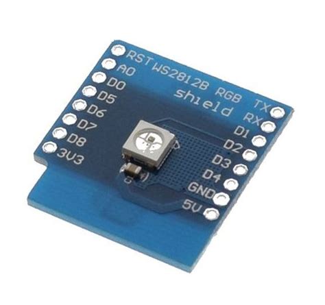 wemos d1 mini rgb ws2812b shield domoticx