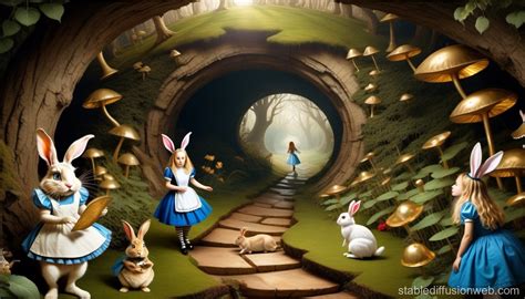 Alice In Wonderland Background Prompts Stable Diffusion Online
