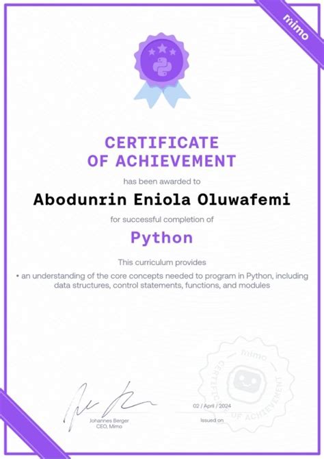 Oluwafemi Abodunrin On Linkedin Python Programming Machinelearning Edtech