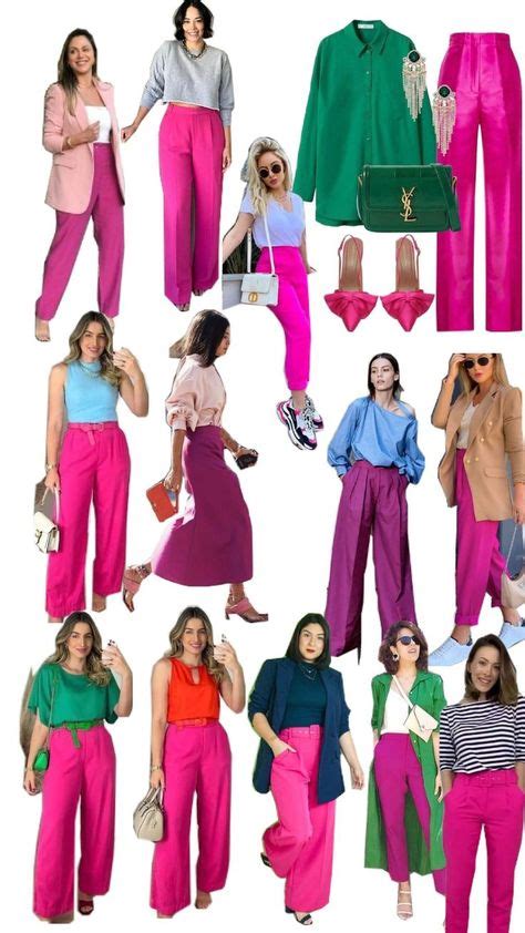 Magenta Color Combinations Outfit