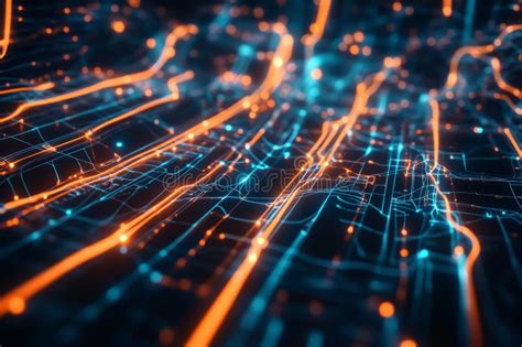 A Mesmerizing Representation Of Futuristic Cybernetic Circuits
