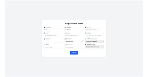 Form Layout Free React Tailwind Component