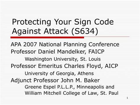 Ppt Protecting Your Sign Code Against Attack S634 Powerpoint Presentation Id 1209156