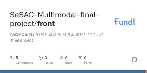Github Sesac Multimodal Final Projectfront Sesac도봉2기 멀티모달 Ai 서비스 개발자 양성과정final Project