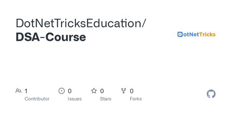 github dotnettrickseducation dsa course