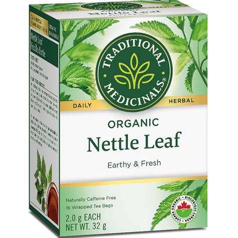 Traditional Medicinals Organic Nettle Leaf Tea 16 Wrapped Tea Bags