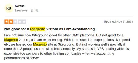 Siteground Magento Hosting Review 2025