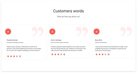 Reviews And Testimonials Ui Building Block Progress Telerik