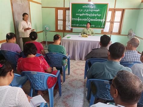 ဆင်ပေါင်ဝဲမြို့၌ ၂၀၂၄ ၂၀၂၅ ဘဏ္ဍာရေးနှစ်၊ ဒေသန္တရစီမံကိန်းရည်မှန်းချက်များ တာဝန်ပေးအပ်ပွဲကျင်းပ