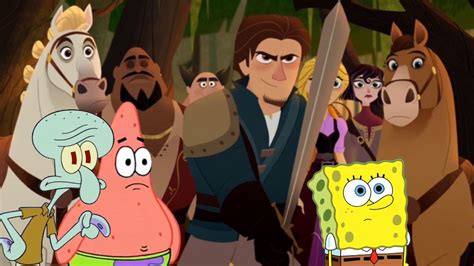 Spongebob Tangled Crossover By Leonsart933838 On Deviantart