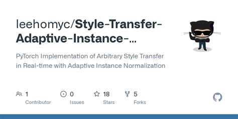 Github Leehomycstyle Transfer Adaptive Instance Normalization Pytorch Implementation Of