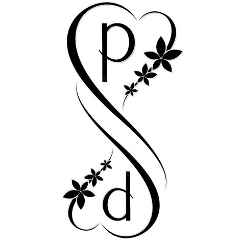 Name P Letter Tattoo Alphabet Body Temporary Tattoo Waterproof For