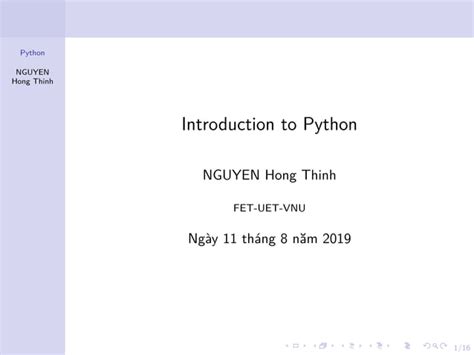 Introdution To Python Ppt