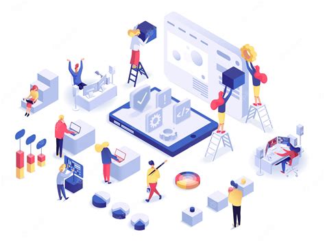 Premium Vector Web Development Isometric