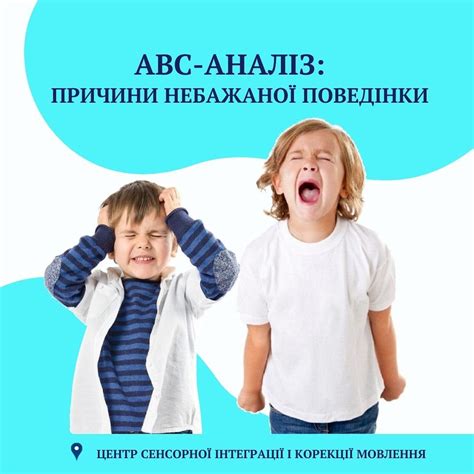 АВС аналіз причини небажаної поведінки 📢 Найбільш частими видами небажаної поведінки у дітей з