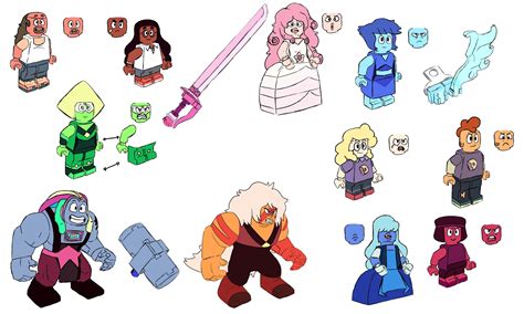 Lego Steven Universe Lego Figures Lego Custom Minifigures