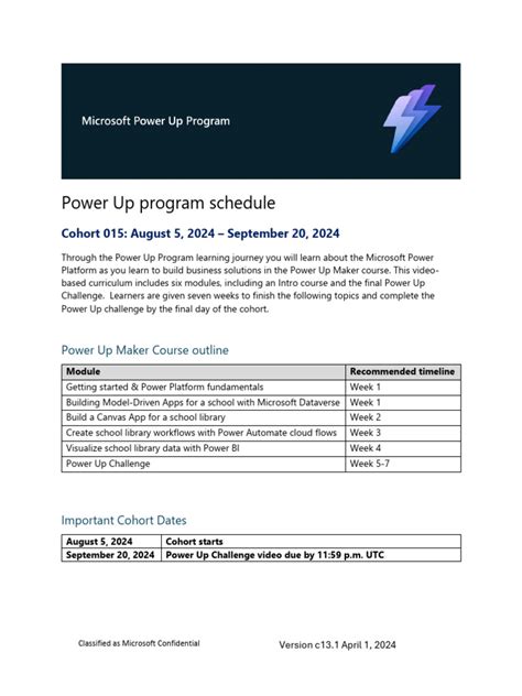 power up program schedule cohort 015 aug 5 2024 pdf