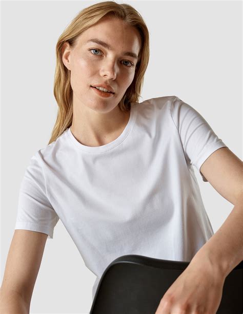 Women Supima T Shirt White Shaping New Tomorrow