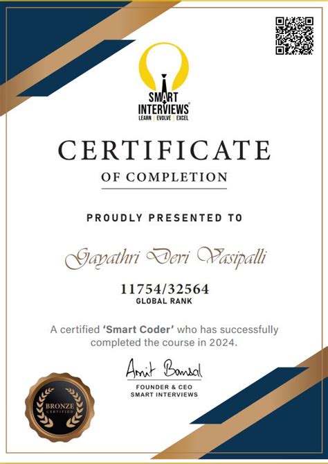 gayathri devi vasipalli on linkedin learningjourney smartinterviews