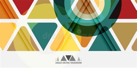 Geometric Colorful Abstract Background Template Layout Stock Vector Illustration Of Futuristic