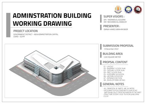 Adminstration Building Working Drawings Behance