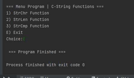 GitHub Fransssss C String Functions Process String With C String Functions Strlen Strchr