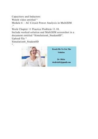 Capacitors And InductorsWatch Video Entitled Module 6 AC Circ Docx