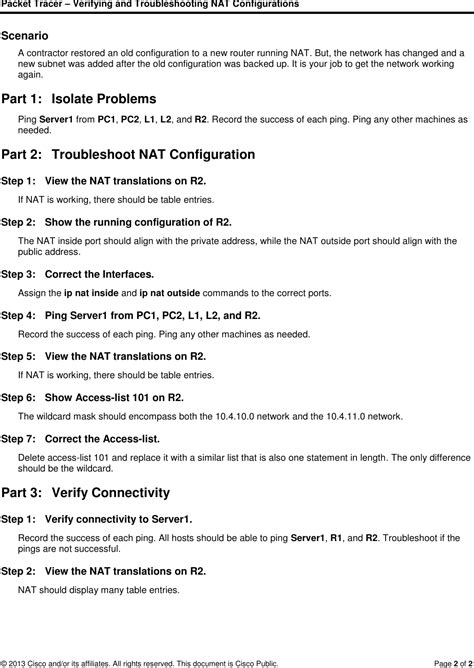 Natpat Configuration In Cisco Packet Tracer Myautomation
