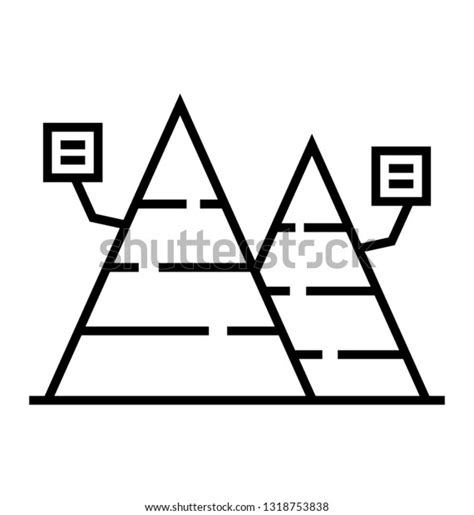Triangle Shapes Graph Pyramid Chart Stock Vector Royalty Free 1318753838 Shutterstock