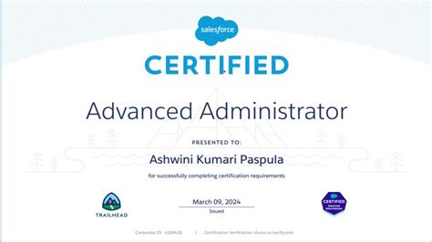 Ashwini P On Linkedin Excited To Share That Ive Achieved The Salesforce Certified Advanced…