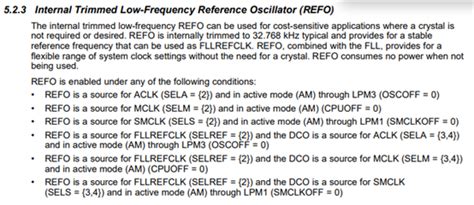 MSP F Enable REFCLOCK MSP Low Power Microcontroller Forum MSP Low Power