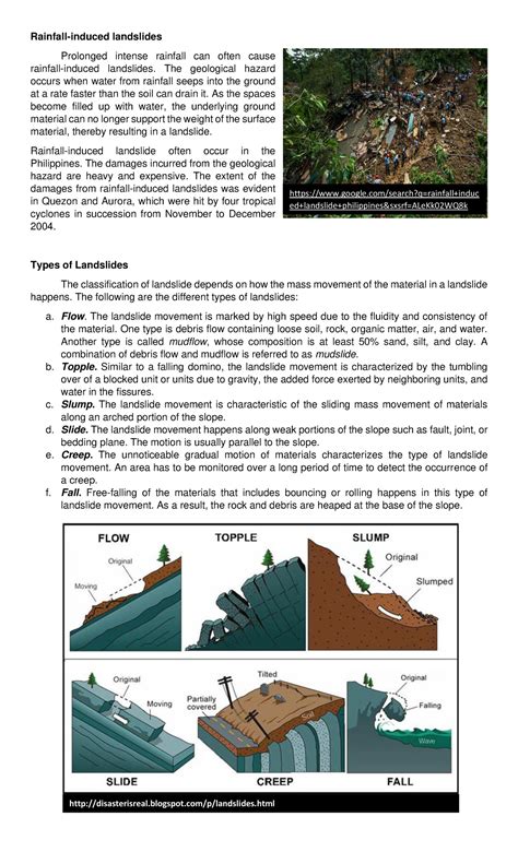 Landslide And Sinkhole Rainfall Induced Landslides Prolonged Intense Rainfall Can Often Cause