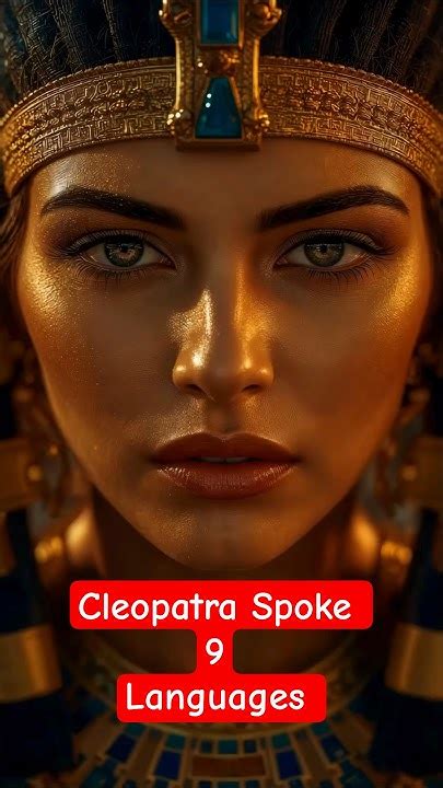 Cleopatra Spoke 9 Languages History Shorts Cleopatra Youtube