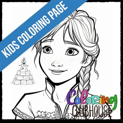 Princess Coloring Pages Frozen Anna